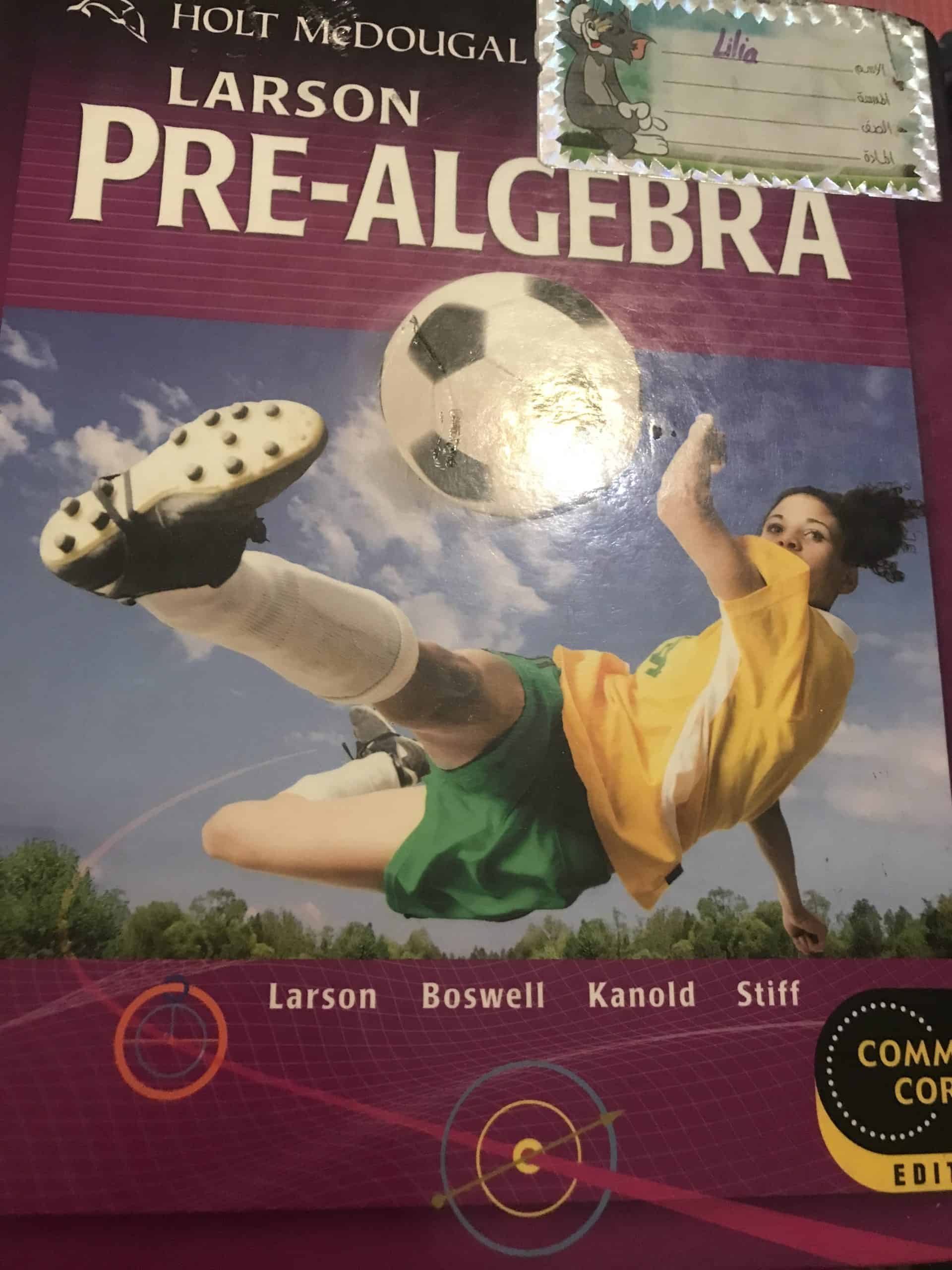 Pre algebra larson - Alefredo Books