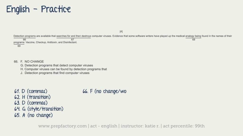 Taking the ACT English Section - Alefredo Books & Past Papers