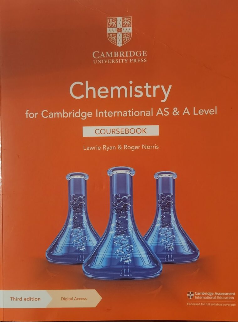 CHEMISTRY for cambridge International As &A Level Course Book - Past ...