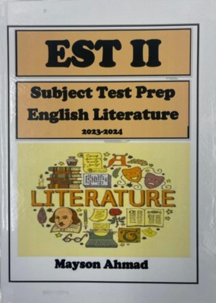 EST Subject Test Prep English Literature 2023-2024 Teacher Maysoon ...